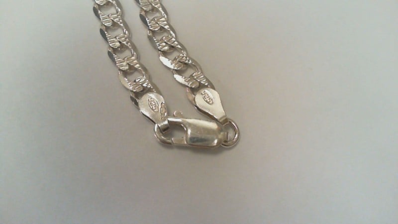 Silver Silver Oval Filed Curb 57cm Chain 57cm 16.96G | 021700412797 ...