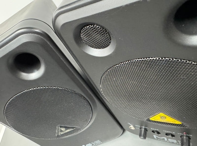 Behringer Ms16 Monitor Speakers *Missing Two Knobs Black | 016500275440 ...