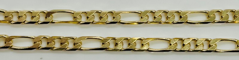 Yellow Gold 9Ct Figaro Link 3 mm Chain 13.1G | 048100215762 | Cash ...