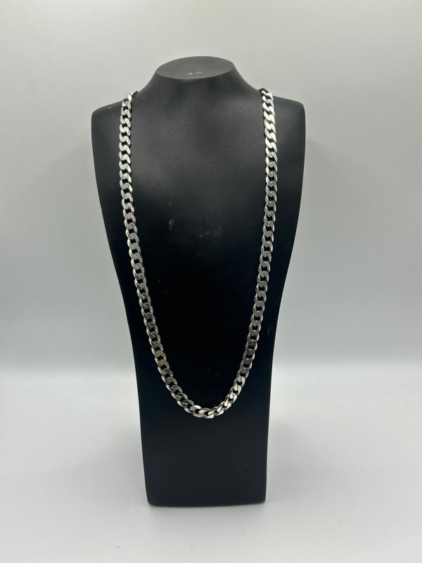 Silver 20'' Silver Curb Chain Necklace Chain 50cm 31.1G | 019500196328 ...