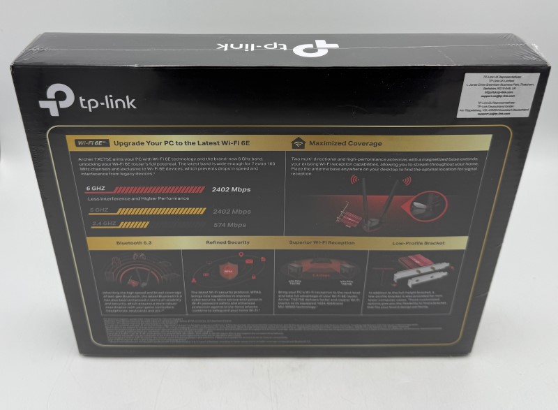 Tp-Link Archer Txe75e Axe5400 Wi-Fi 6E Tri-Band Pci Express Adapter ...