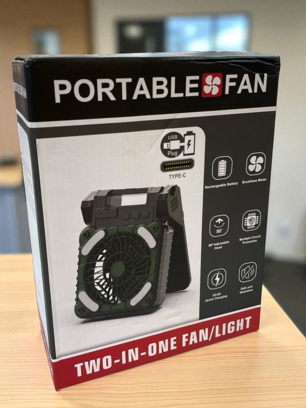 Portable Fan Solar Black | 017800214835 | Cash Converters