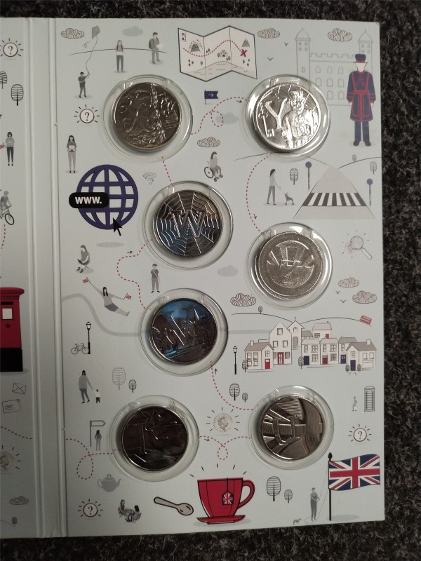 Coin Collection 2018 10P Royal Mint Album Folder A To Z Letter Coins ...