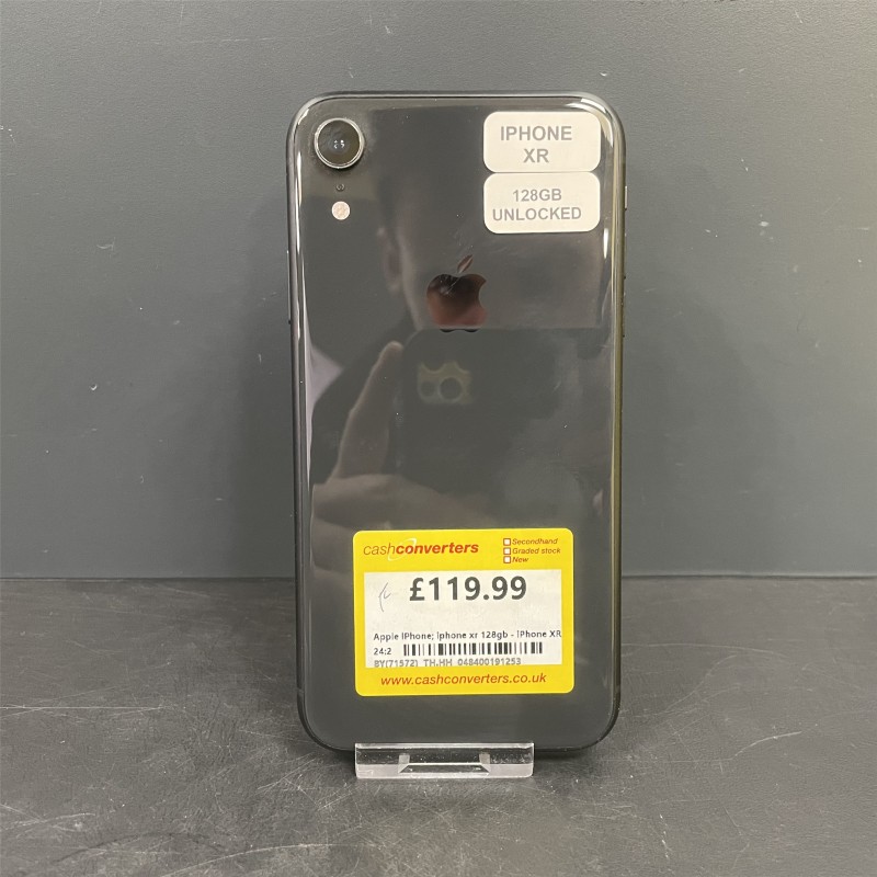 Apple iPhone Xr 78% Battery Health 128GB Black | 048400191253 | Cash ...