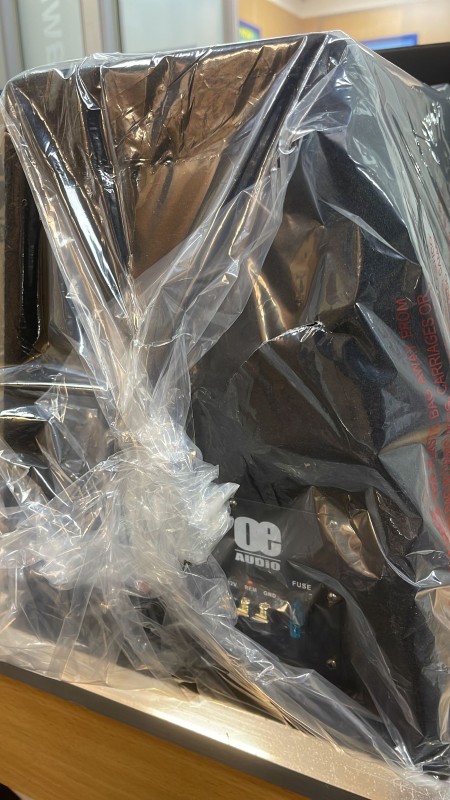 Oe Audio, 1300W Car Amp Loaded Boom Subwoofer Bass Box, Black ...