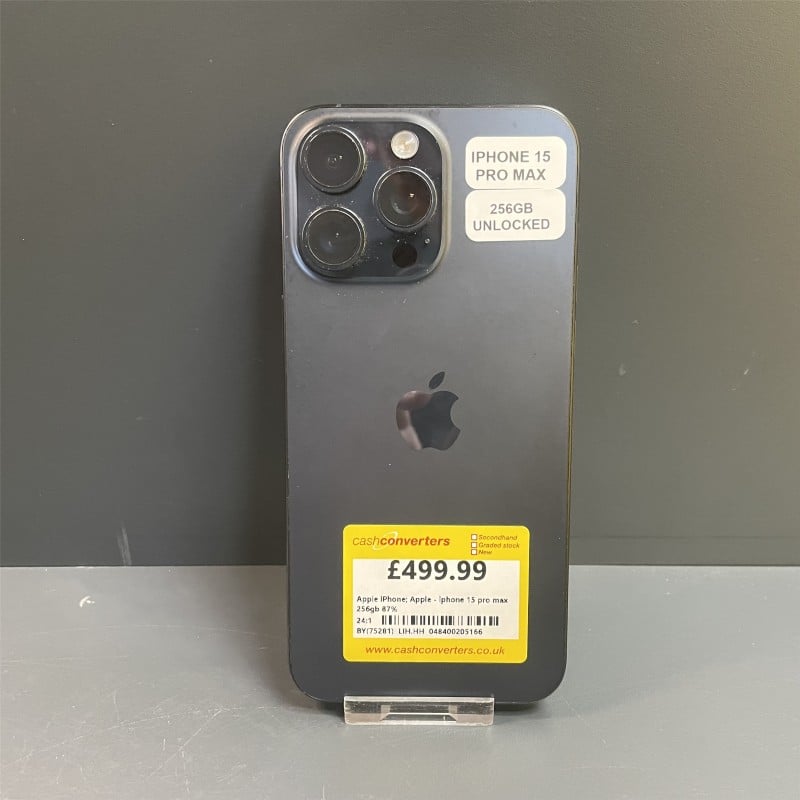 Apple iPhone 15 Pro Max iPhone 15 Pro Max - 87% Battery Health 256GB ...