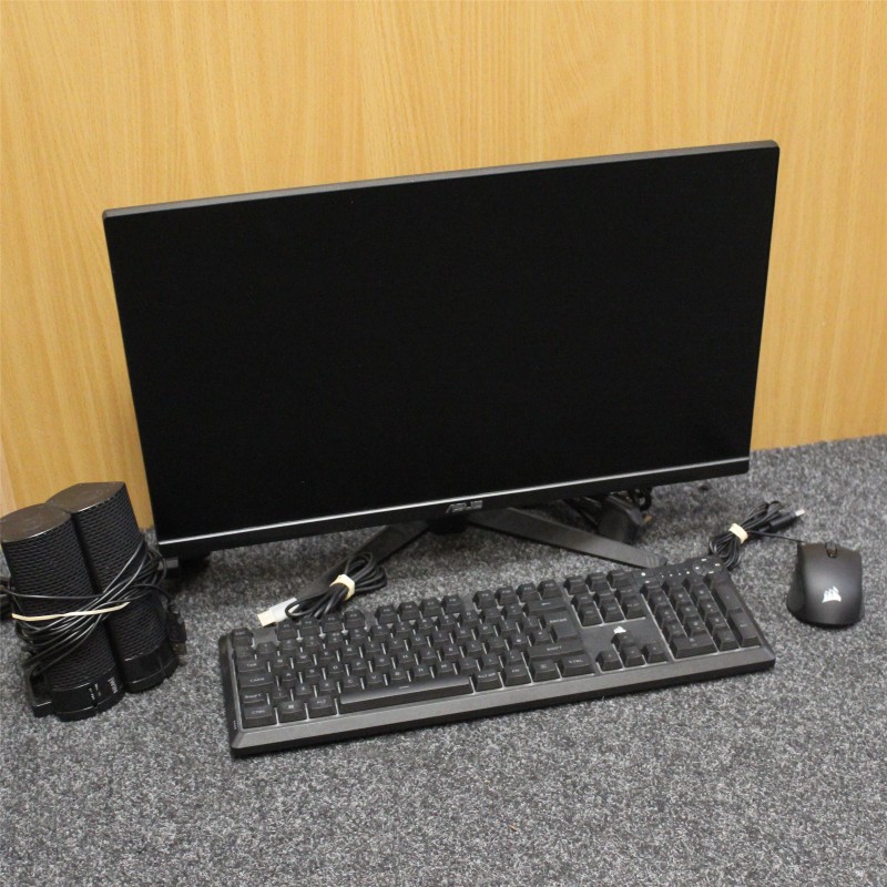 Asus Monitor, With Keyboard, Mouse And Speakers Vg246h1a Black ...