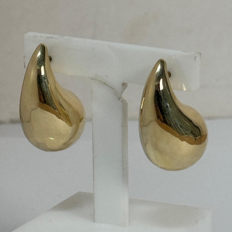 14ct Teardrop Earrings Yellow Gold Earring Pierced 6.16G | 055400037982 ...