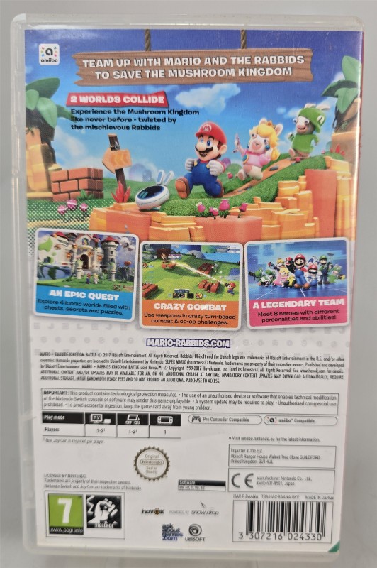 Mario+Rabbids Nintendo Switch | 038700351855 | Cash Converters