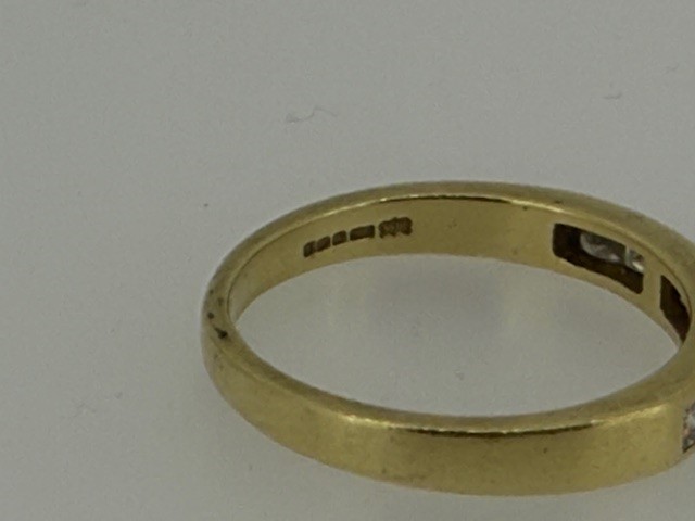 18ct 0.50Ct Diamond Straight Set 18Ct Yellow Gold Ring Yellow Gold ...