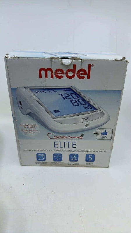 Medel Elite Automatic Blood Pressure Monitor 1 Piece White ...