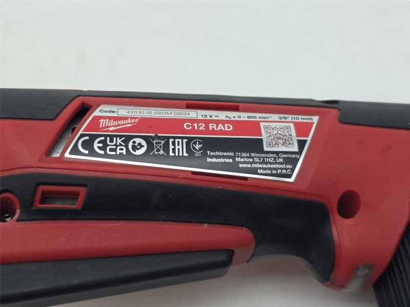 Milwaukee C12 Rad With 6.0Ah Battery C12 Rad | 030300296944 | Cash ...