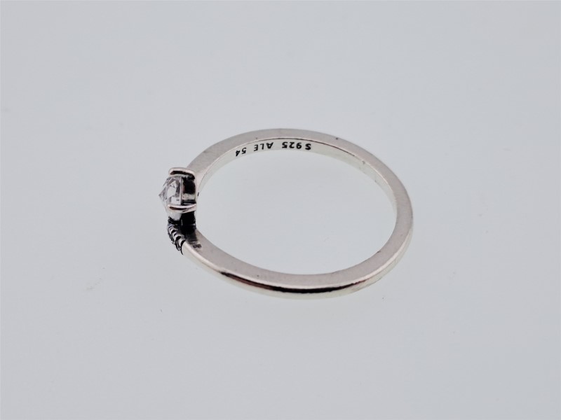 Pandora Classic Wishbone Silver Ladies Ring Size N½ | 030200223128 ...