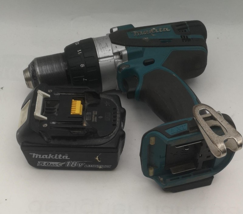 Makita Combi Drill Dhp458 - With 5.0Ah Batt (No Charger) | 039500223073 ...