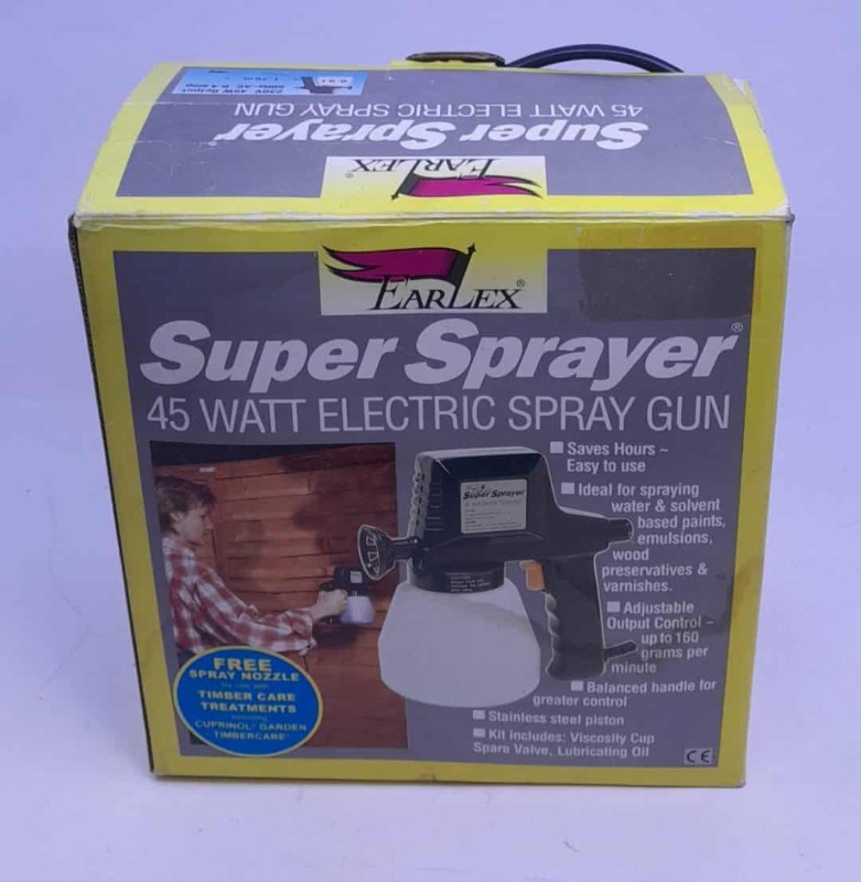 Earlex Super Sprayer 45Watt Electric Paint Spray Gun | 030600164290 ...