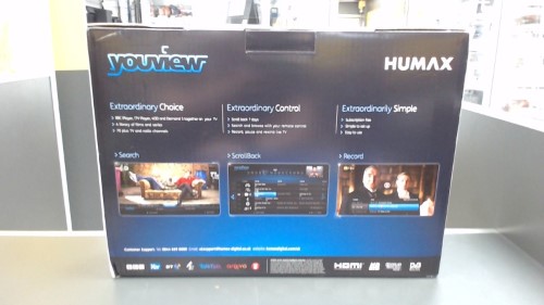 Humax Youview Dtr-T1000 Dtr-T1000 Black | 029500115999 | Cash Converters