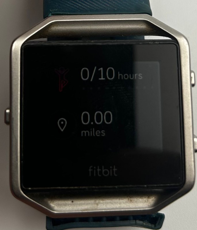 Fitbit Blaze Smart Fitness Watch (Large) - Blue | 034700308581 | Cash ...