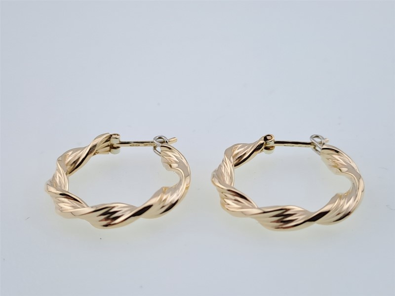 9ct Small Twist Hoop Earring Pierced 2.9G | 030100264589 | Cash Converters