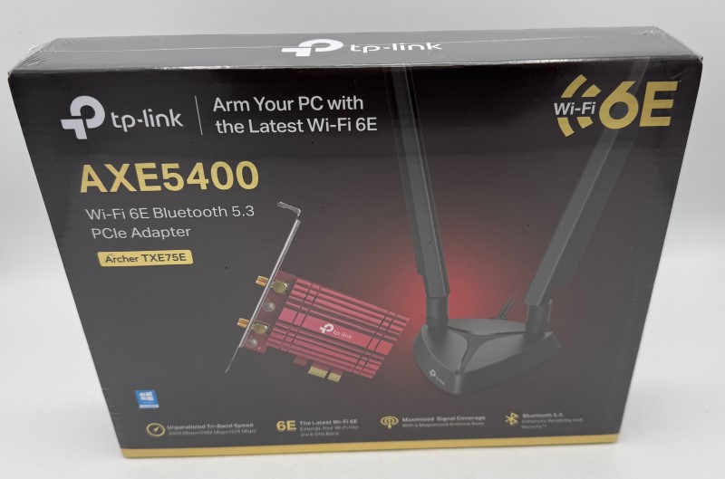Tp-Link Axe5400 Wi-Fi 6E Bluetooth 5.3 Pcie Adapter Archer Txe75e ...