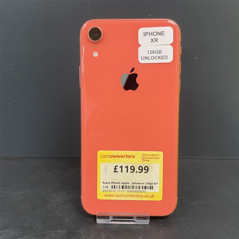 Apple iPhone Xr 85% Battery Health 128GB Orange | 048400200355 | Cash ...