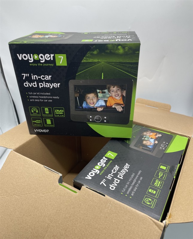 Voyager 7" Dual Car DVD Players Vydvd7-Pp Black | 027300099043 | Cash ...