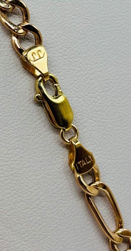 9ct Rose Gold 9Ct Figaro Link 5 mm Chain 9.1G | 048100215721 | Cash ...