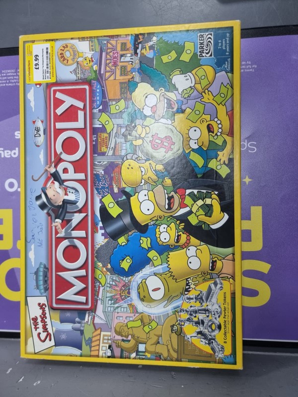 Board Game The Simpsons Monopoly Board Game | 045500072556 | Cash ...