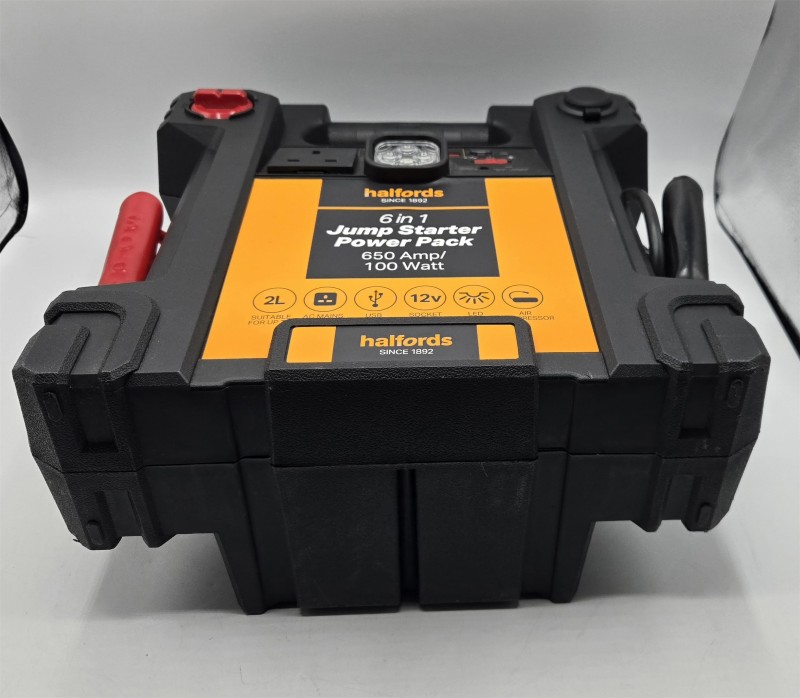 Halfords 6 In 1 Jump Starter Power Pack Orange | 044600120224 | Cash ...