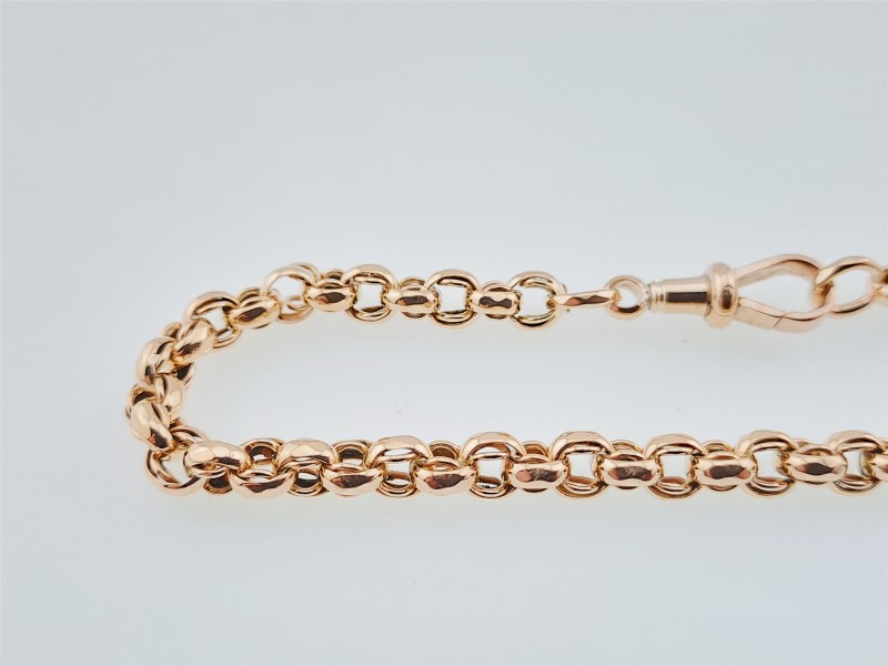 9ct Faceted Belcher Link Bracelet 11.2G | 030100264533 | Cash Converters