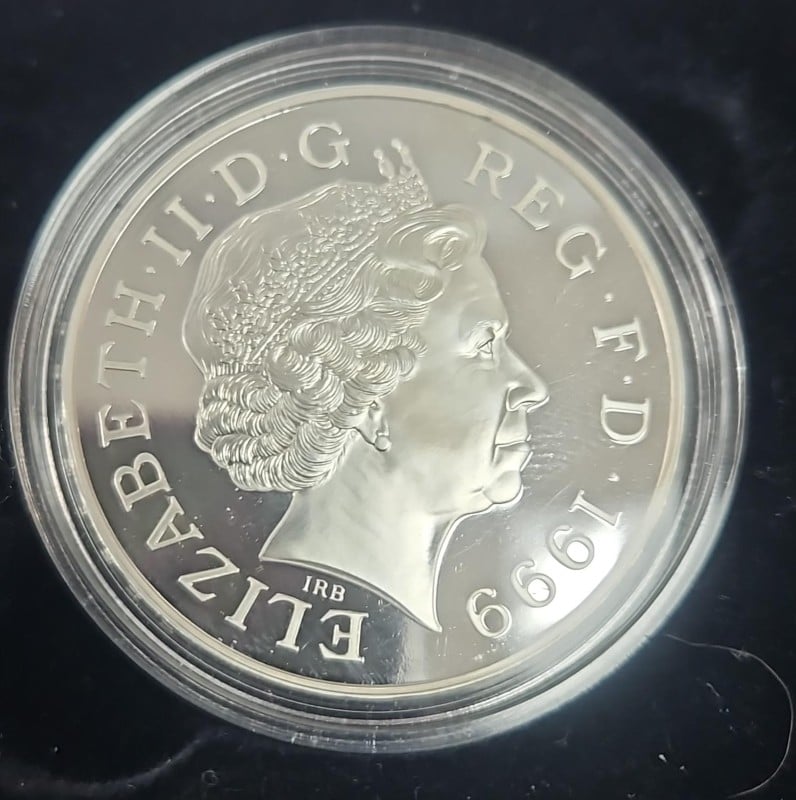 Uk Millennium Anno Domini £5 Silver Proof Coin Silver Silver Coin 1G ...