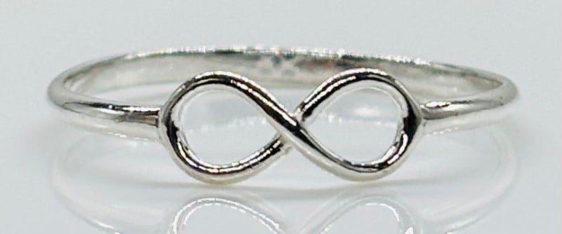 Infinity Silver Unisex Ring Size O½ | 034300181291 | Cash Converters