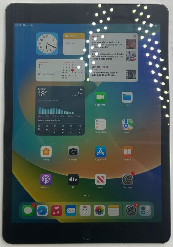 Apple iPad 9th Gen (A2602) 10.2" 64GB - Space Grey, Wifi | 034700305707 ...