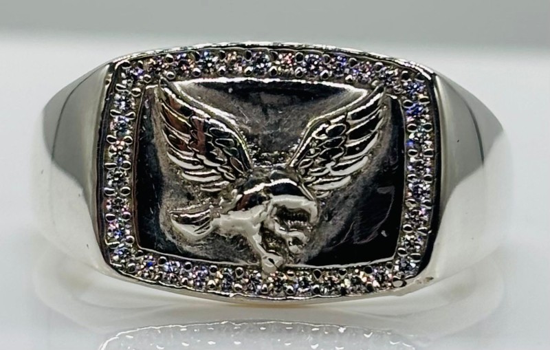 Eagle Design Silver Unisex Ring SizeU½ | 034300175089 | Cash Converters
