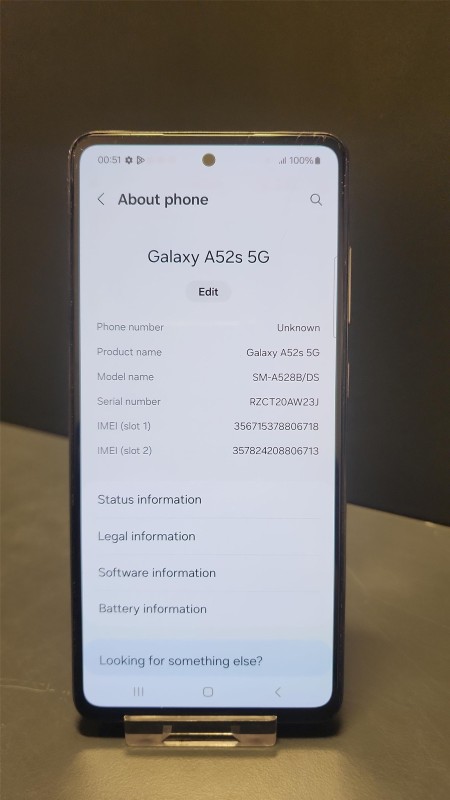 Samsung Galaxy A52s 5G Dual Sim (Screen Burn) 128GB Black ...