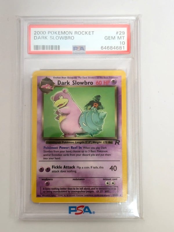Pokemon Dark Slowbro Psa 10 | 041500146706 | Cash Converters