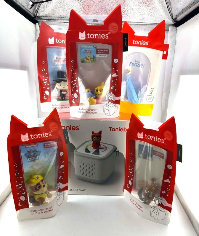 Tonies Toniebox 2 Starter Set - Moon Grey Colour- Brand New & 5 Tonie ...