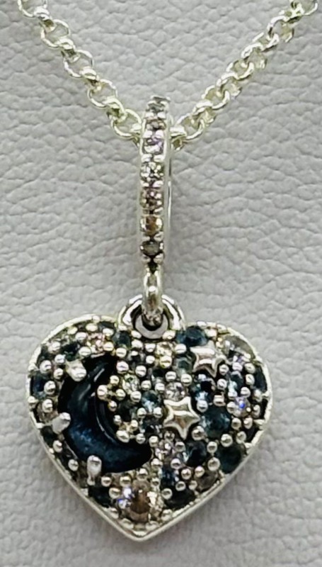 Silver Pandora With ''Love You To The Moon And Back'' Heart Pendant ...