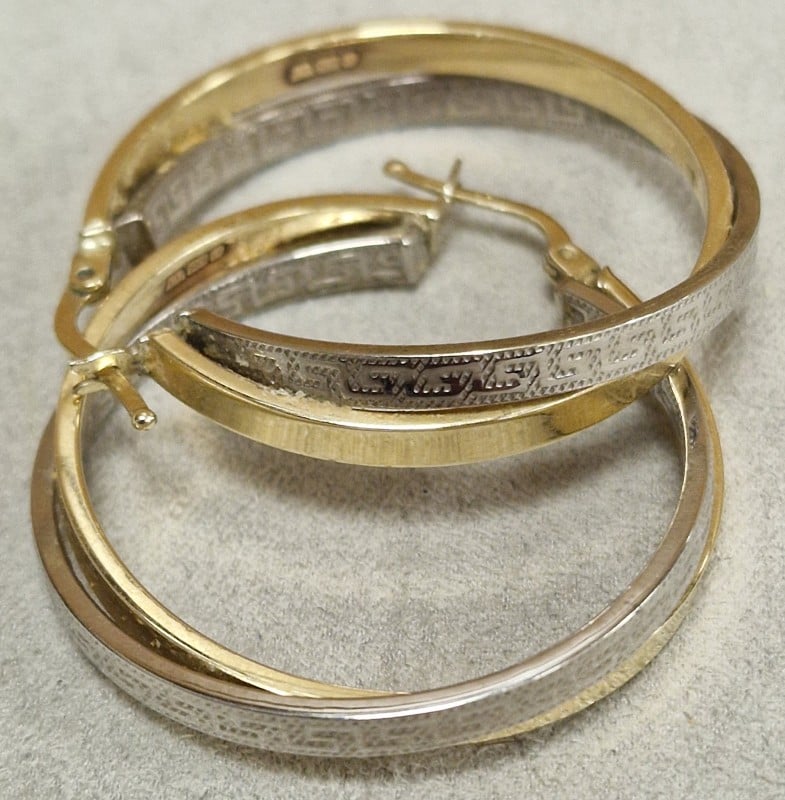 14ct Yellow And White Gold Earring Pierced 4.64G | 035000158283 | Cash ...