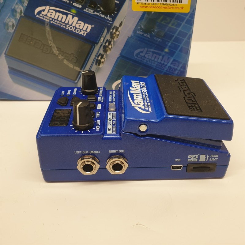 Electric Digitech Jamman Solo Xt Looper Guitar Pedal. Blue ...