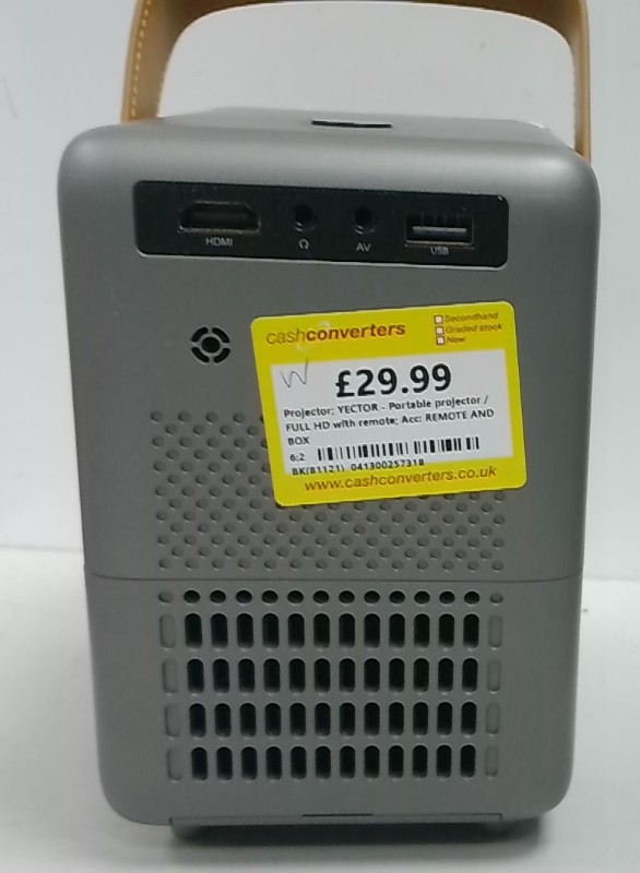 Yector Portable Projector / Full HD With Remote Grey | 041300257318 ...