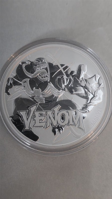 2019 Tuvalu Marvel Series - Venom 1Oz Silver Coin Silver Silver Coin 31 ...