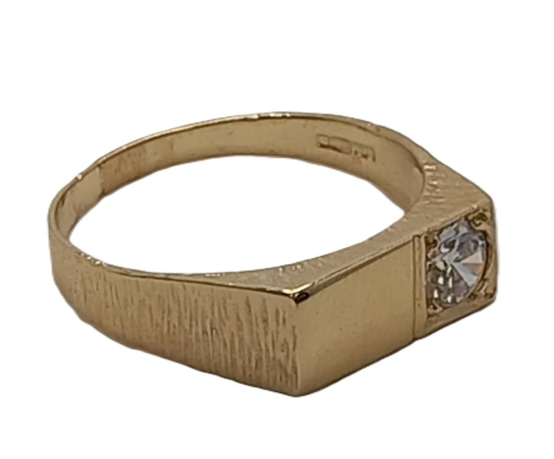Square Signet Ring Size T | 030100263620 | Cash Converters