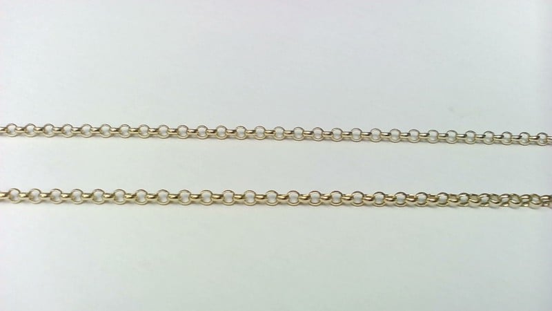9ct Yellow Gold Beltcher Medium Fine Yellow Metal Chain Chain 54cm 6 ...