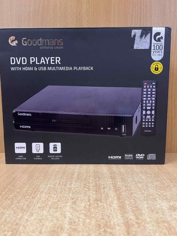 Goodmans Hdmi DVD Player Black | 020000153443 | Cash Converters