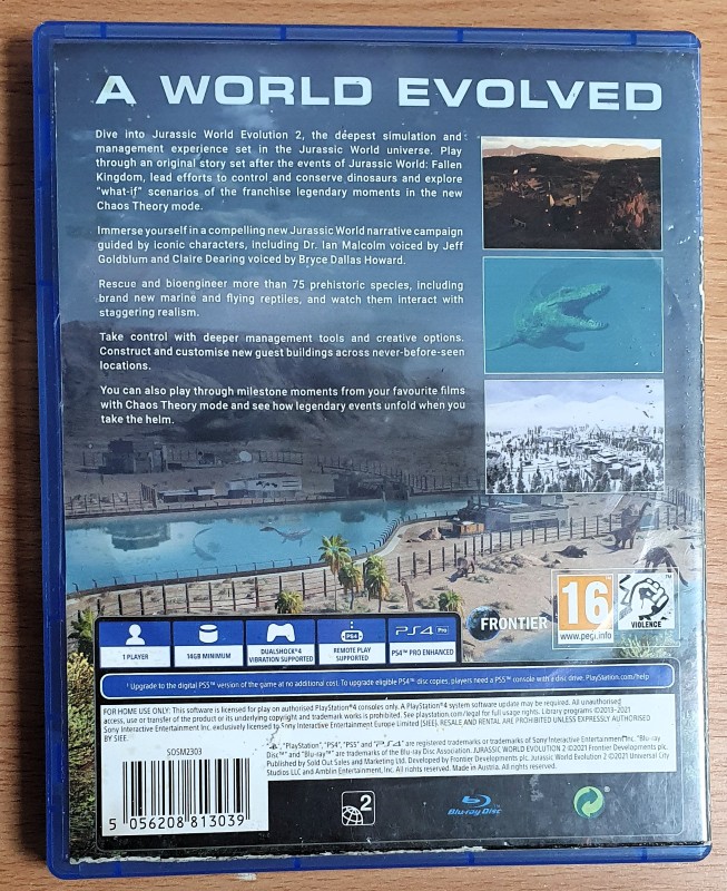 Jurrassic World Evolution 2 Playstation 4 | 027700179264 | Cash Converters