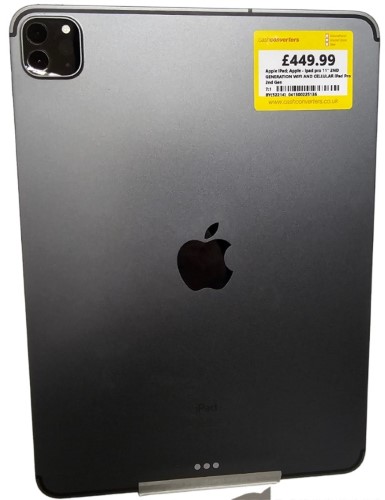 Apple iPad Pro 2nd Gen iPad Pro 11" 2nd Generation Wifi And Cellular ...