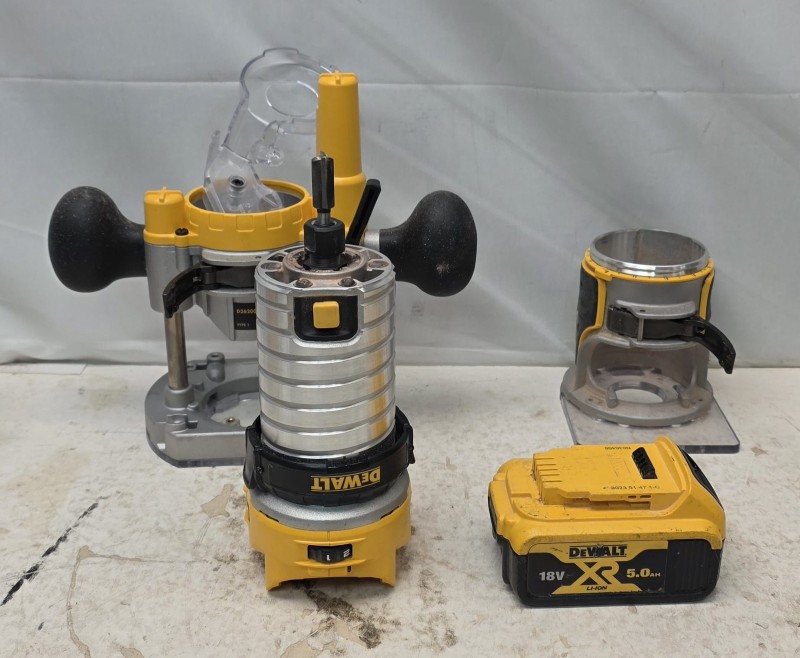 Router Set Dewalt Router Dcw604nt - With 5.0 Ah 18V Battery ...