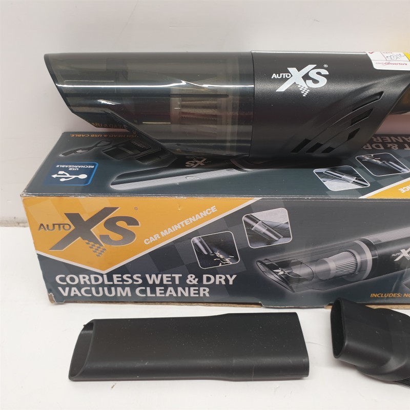 Auto Xs Cordless Wet & Dry Cordless Handheld Vacuum Cleaner. Black ...