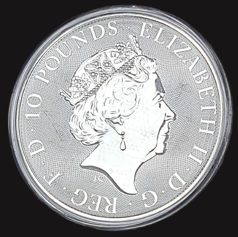 2023 Yale Of Beaufort Silver Coin Tudor Beasts 10Oz Silver Coin 311G ...