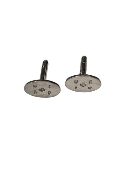 Oval Silver Cuff Links Silver Silver Coin 11.4G | 052700099220 | Cash ...